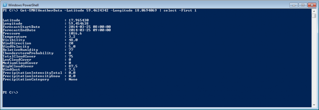 Checking the weather with PowerShell | DollarUnderscore